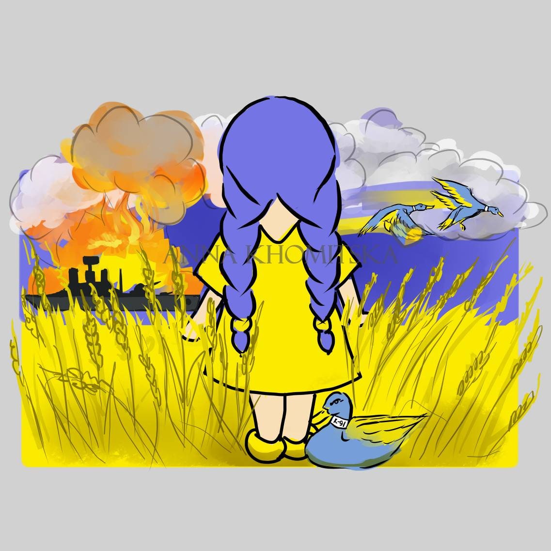 War Geese in Action Digital Art, Downloadable File, PSD, PNG, JPG - Etsy