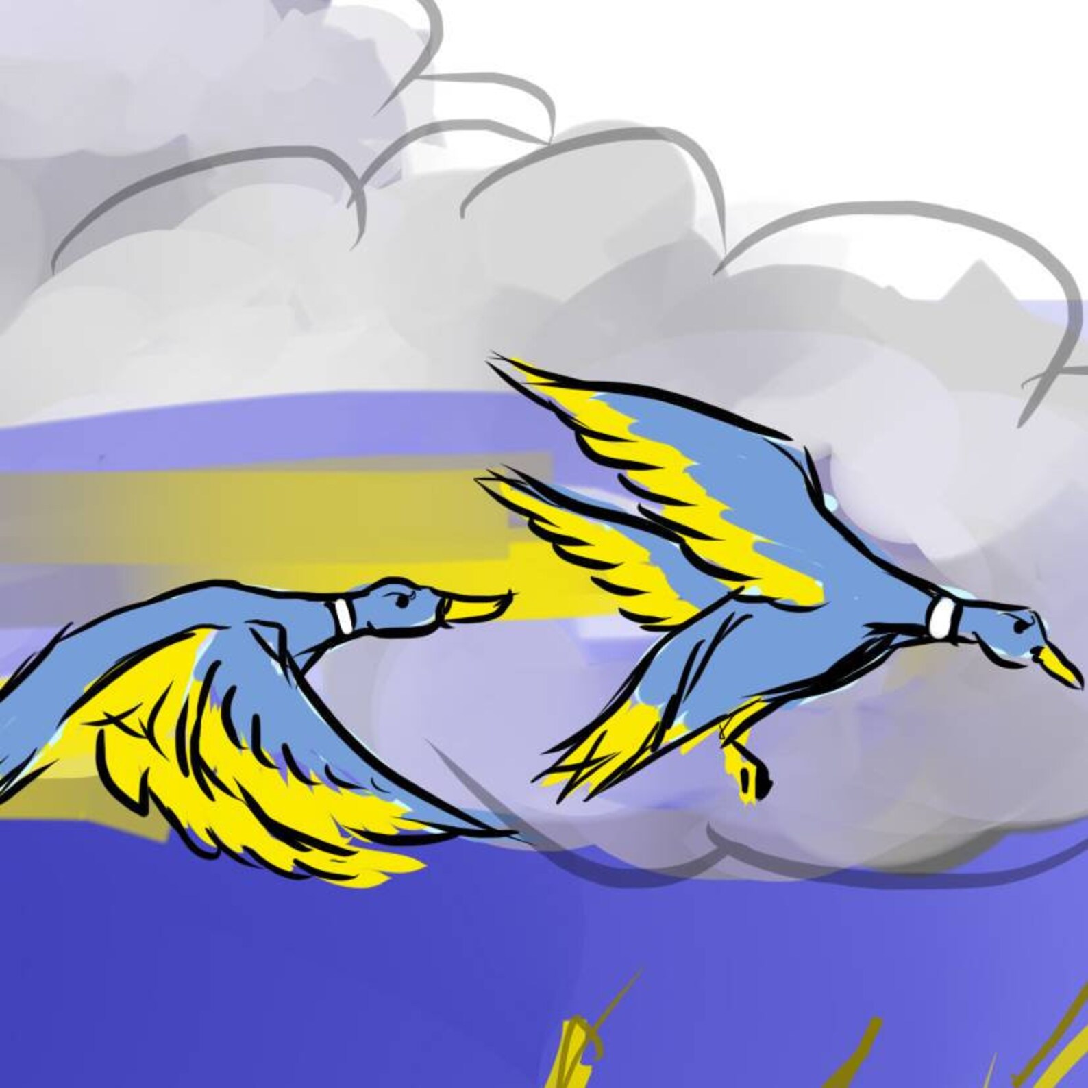 War Geese in Action Digital Art, Downloadable File, PSD, PNG, JPG - Etsy