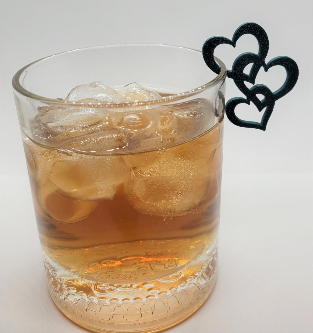 Cocktail Rim Décor. Packs of 10 (triple Hearts) - Etsy