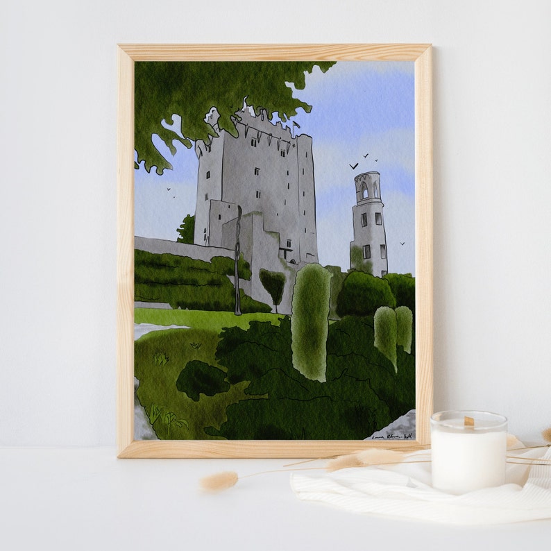 Blarney Castle Digital Watercolor - Etsy