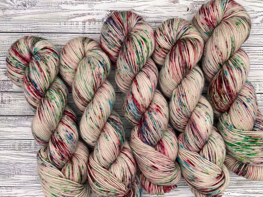 Cookies for Santa Hand Dyed Yarn Christmas Holiday Yarn Superwash ...