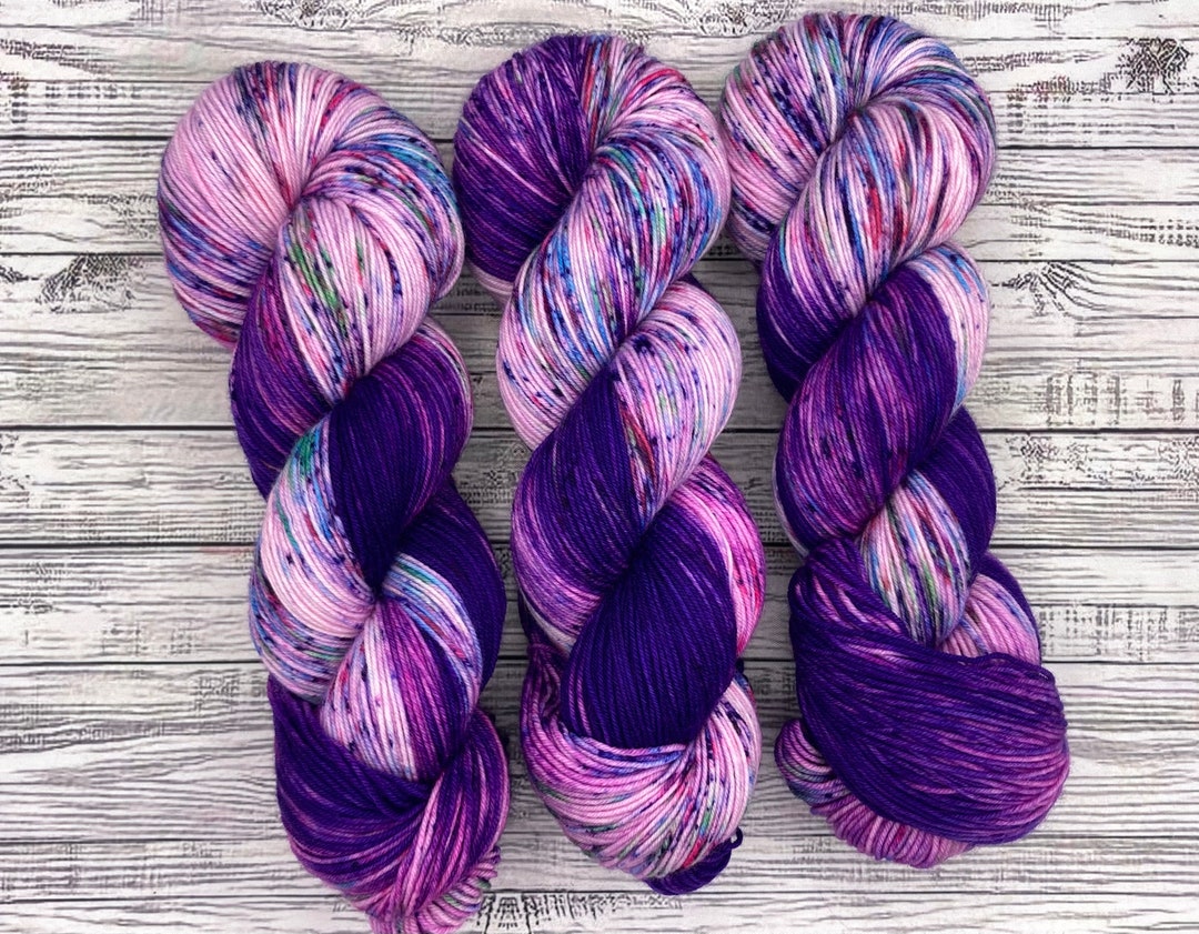 DYED TO ORDER Slap Bracelet Hand Dyed Sock Yarn Superwash Merino Nylon ...