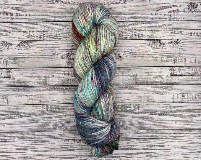 First Snow DK Confetti - Hand Dyed Yarn - Knit Crochet Gift - Superwash ...