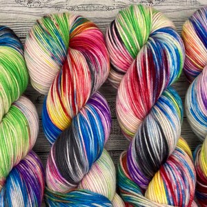Jelly Beans - Candy Rainbow Hand Dyed Yarn - Rainbow Yarn - Knit ...
