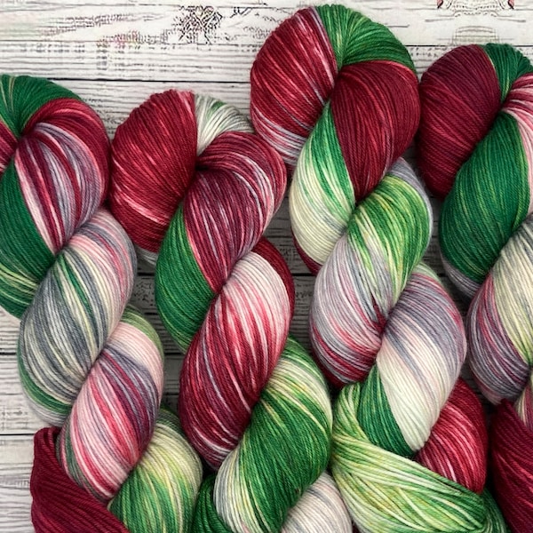 Christmas Sock Yarn - Etsy
