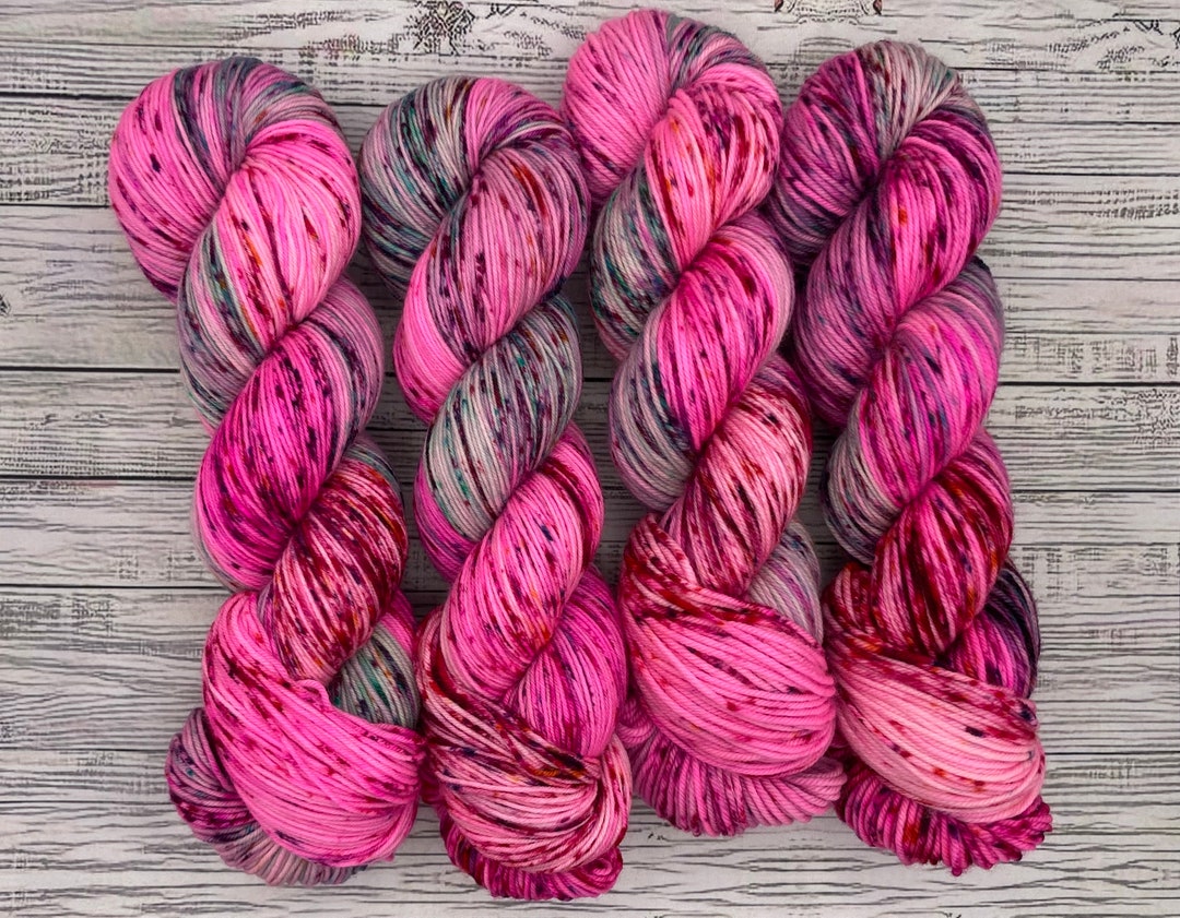Pink Valentine - Valentines Day - Hand Dyed Yarn - Superwash Merino ...