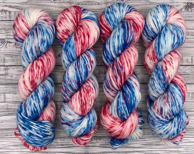 DK - Stars and Stripes - Red White and Blue Yarn - American Flag Yarn ...