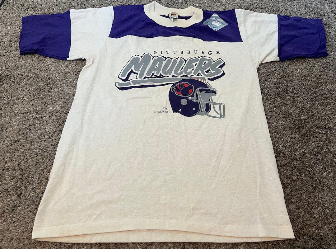 Vintage 80s Pittsburgh Maulers USFL Logo 7 Shirt Football - Etsy