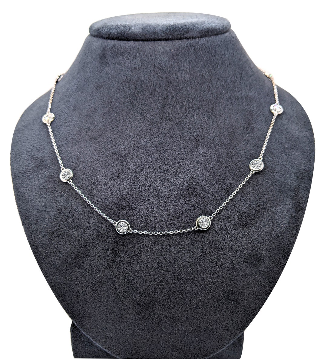 Diamond by the Yard Necklace, Lab Grown Diamonds, 0.20ct per Stone ...