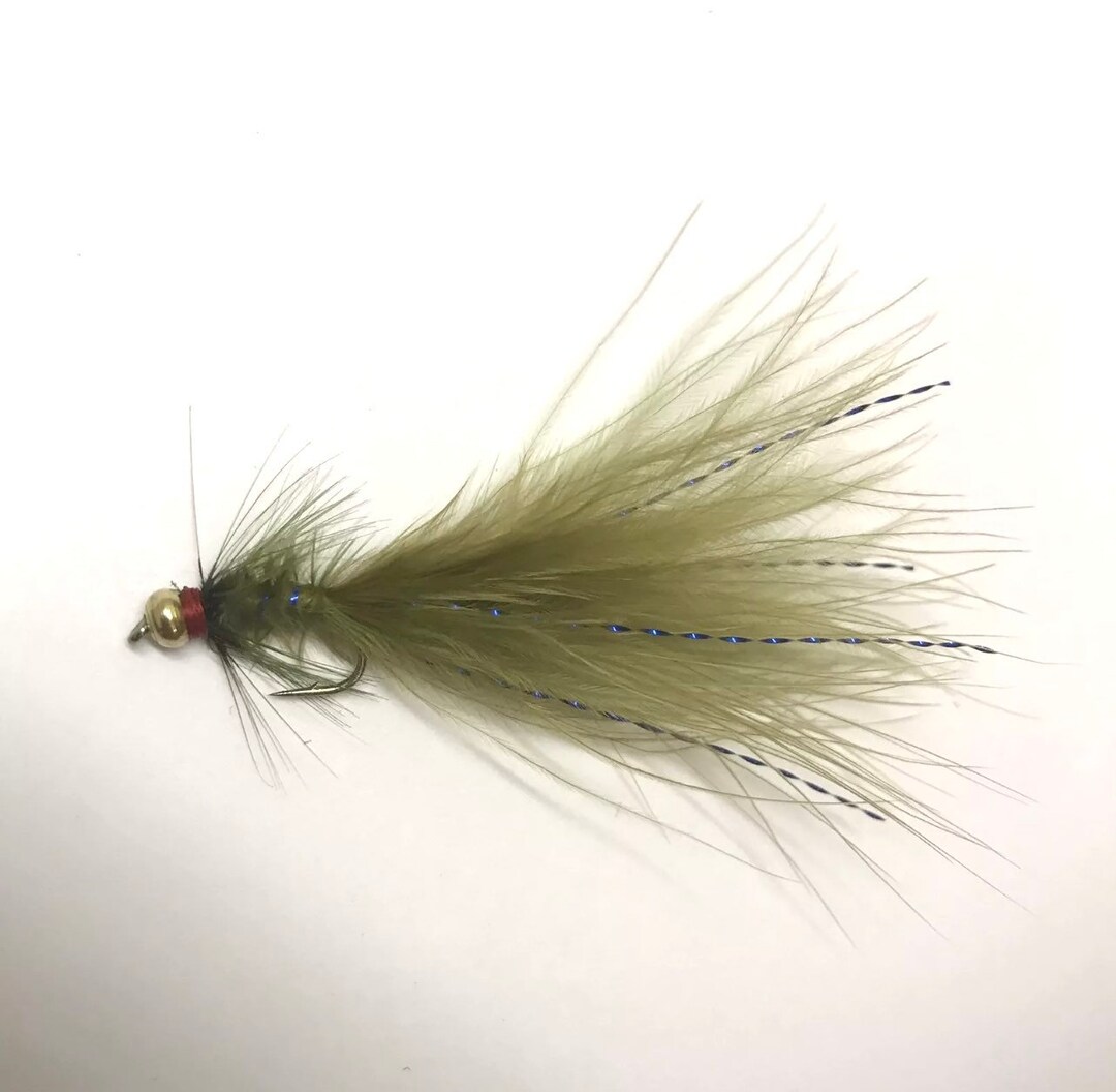 Olive Damsels X 7 Goldheads From Flynscotsman Tackle - Etsy