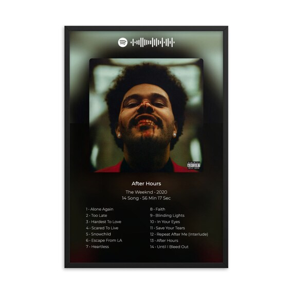 The Weeknd After Hours The Weeknd Poster The Weeknd Album Cover Music
