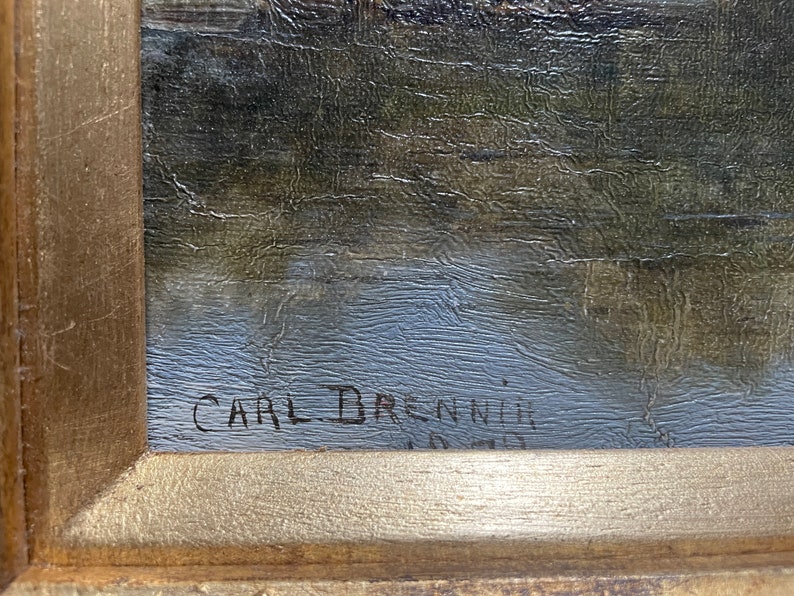 By the Stream | Carl Brennir (british, 1850-1920) | Stunning 19th ...