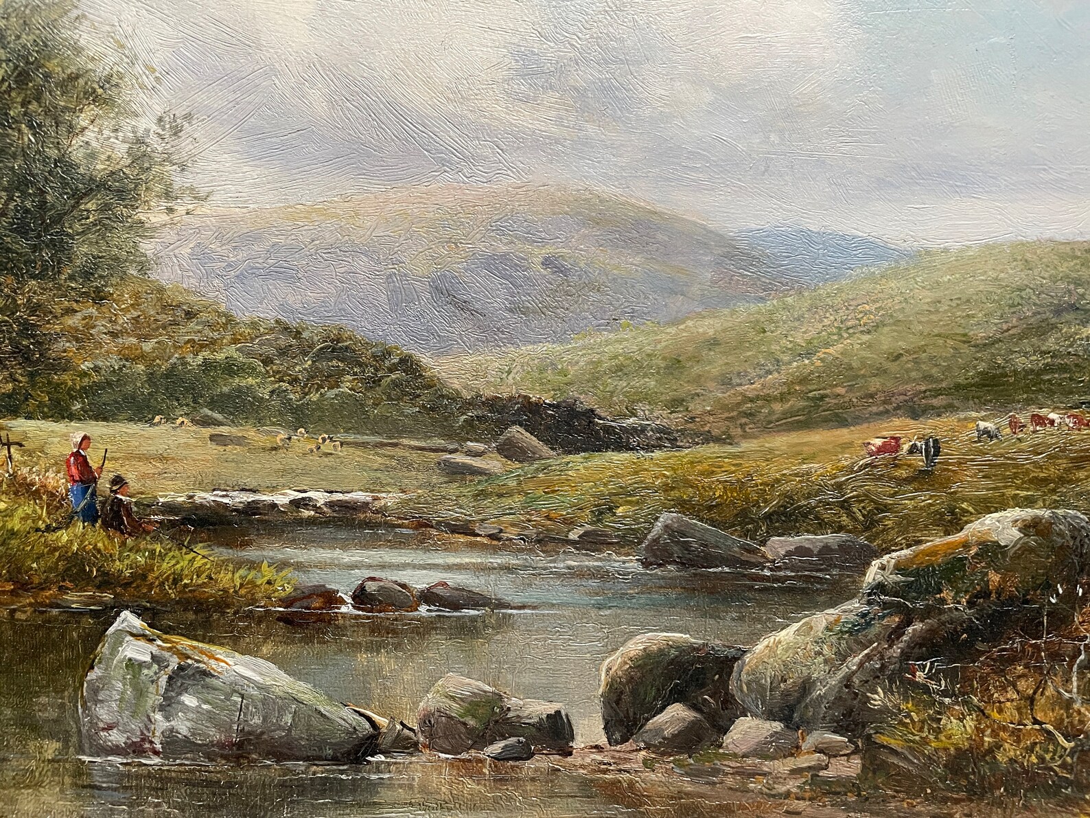 By the Stream | Carl Brennir (british, 1850-1920) | Stunning 19th ...