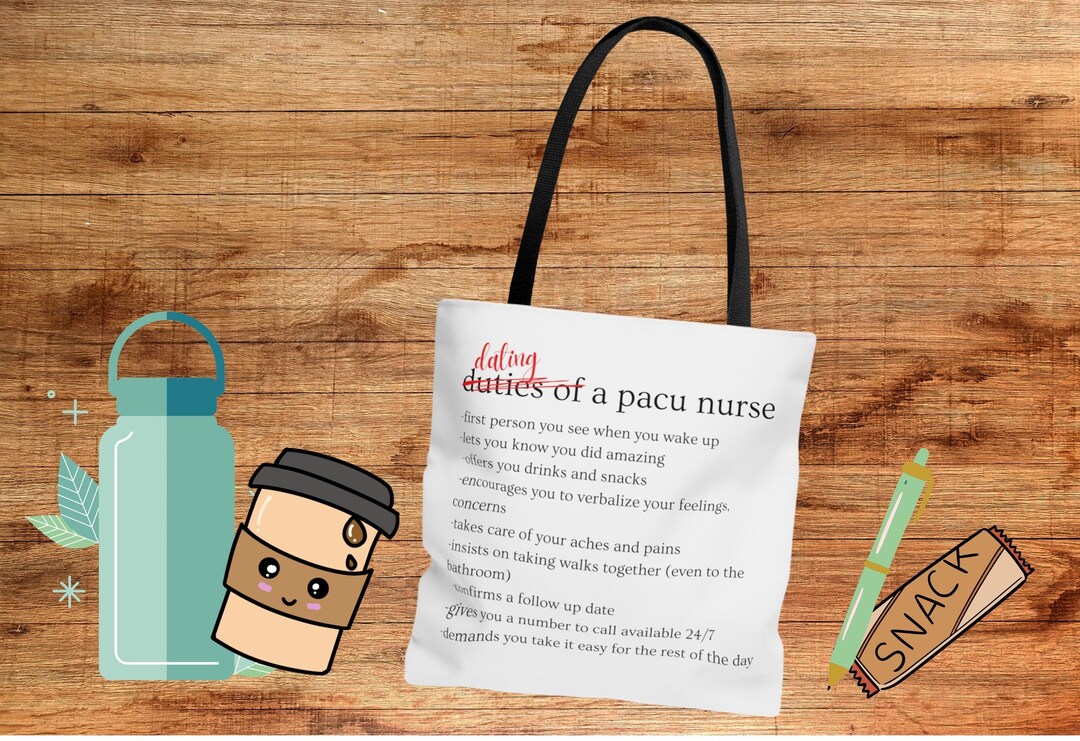 Recovery Nurse Tote Bag Same Day Surgery Nurse Essential Tote - Etsy