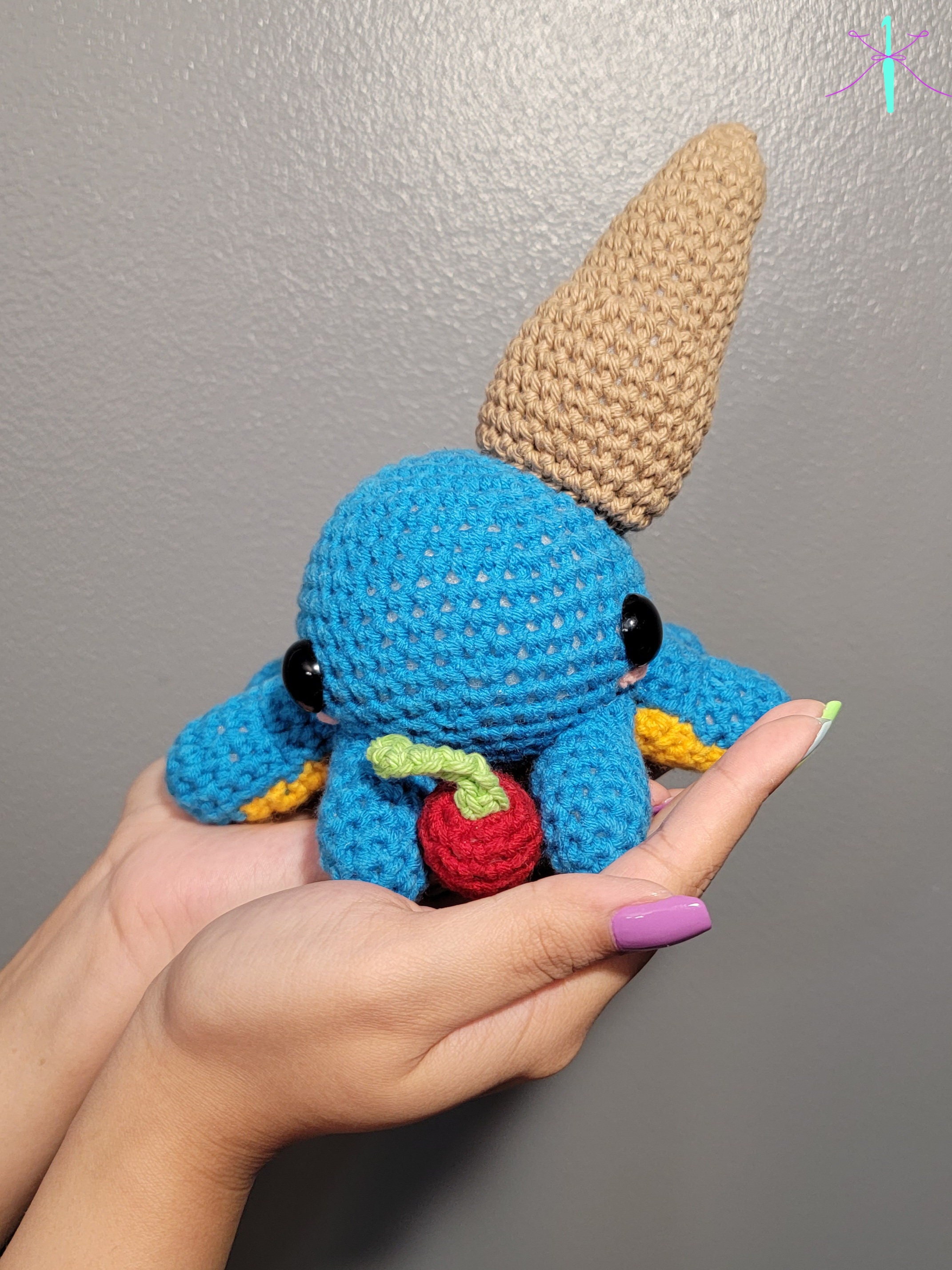Samuel the Octopus Ice Cream Crochet PATTERN - Etsy