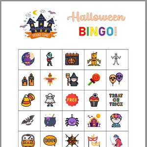 Halloween Bingo Printables, Party Games, Printable Games, 30 Cards ...