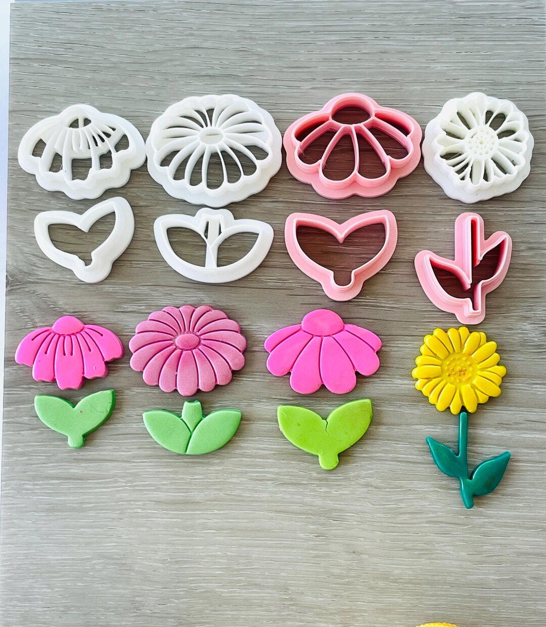 Daisy & Sunflower Clay Cutters - Polymer Clay Jewelry Making - Etsy