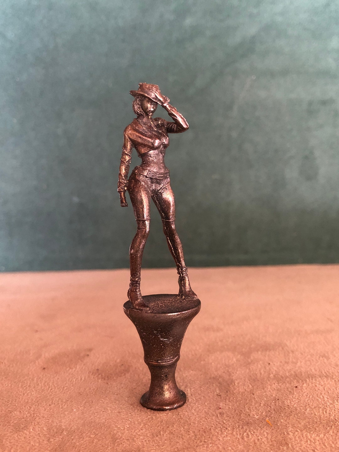 Sexy Cowgirl in Shorts and Boots Pipe Tamper, Solid Fine Pewter - Etsy