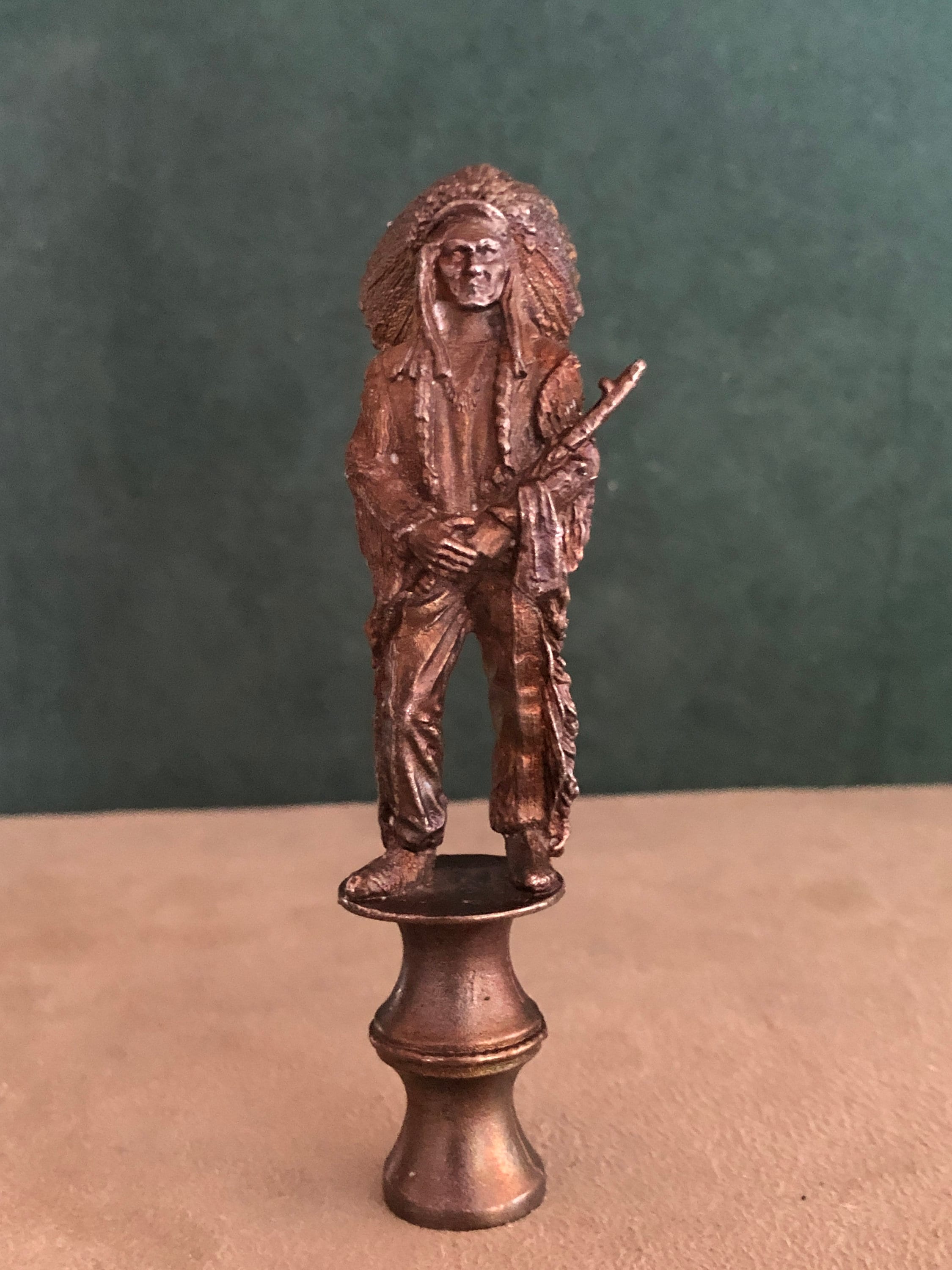 Indian Chief With Peace Pipe Pipe Tamper, Solid Fine Pewter - Etsy