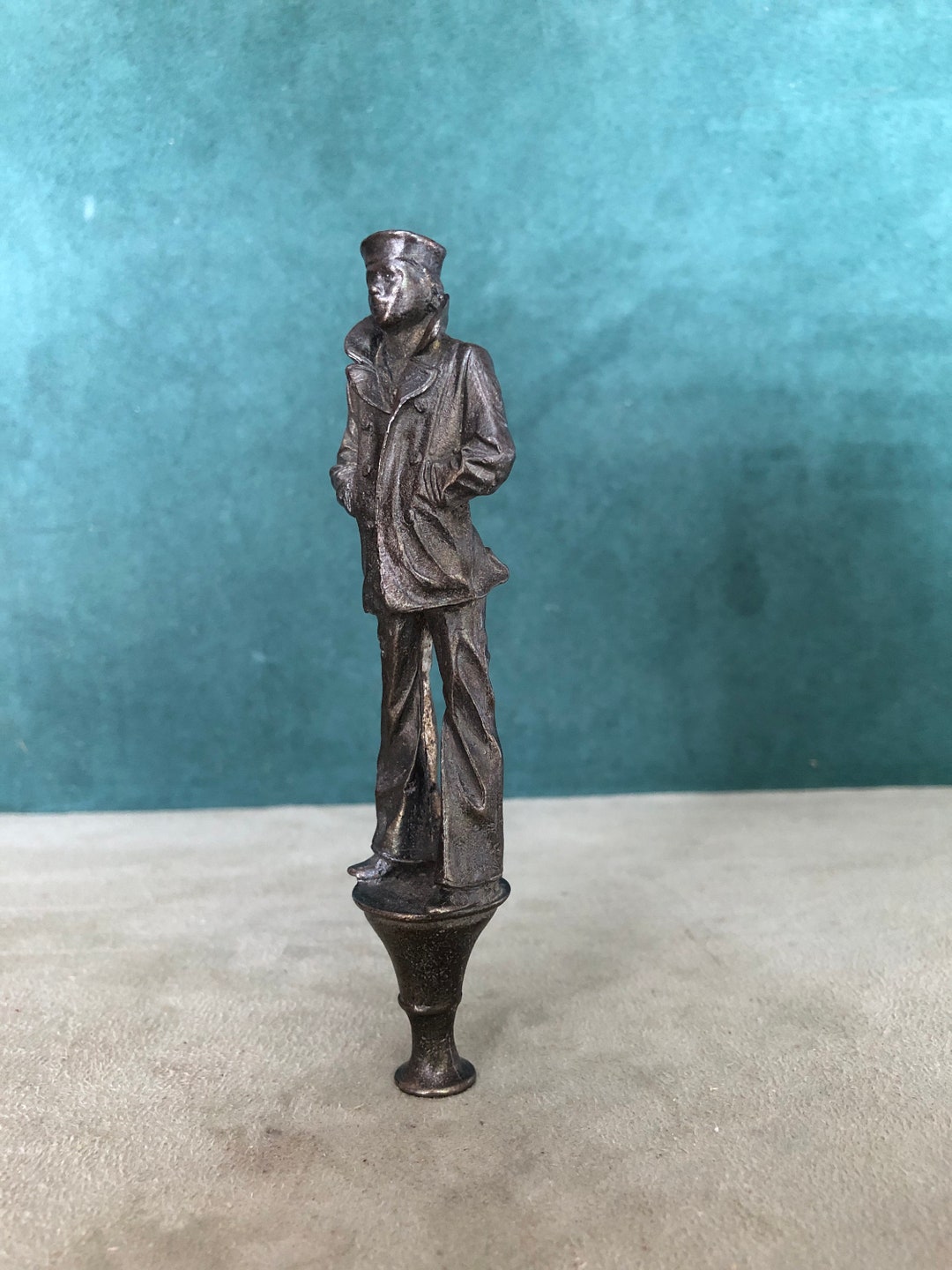 The Lone Sailor Pipe Tamper, Solid Fine Pewter - Etsy