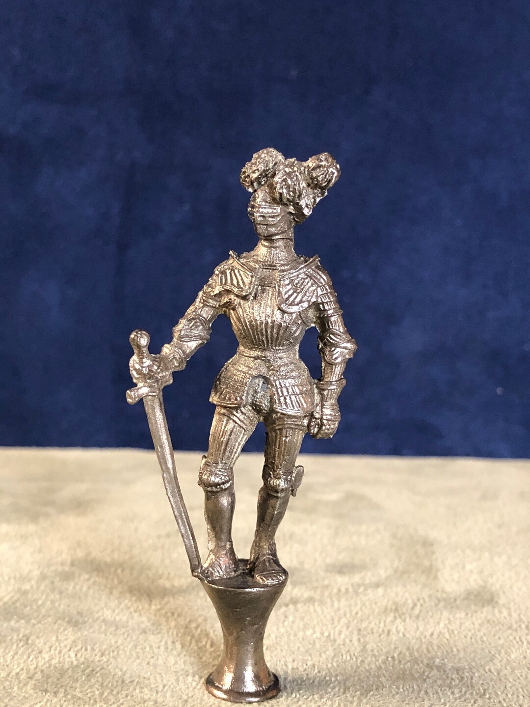 Suit of Armor Pipe Tamper, Solid Fine Pewter - Etsy