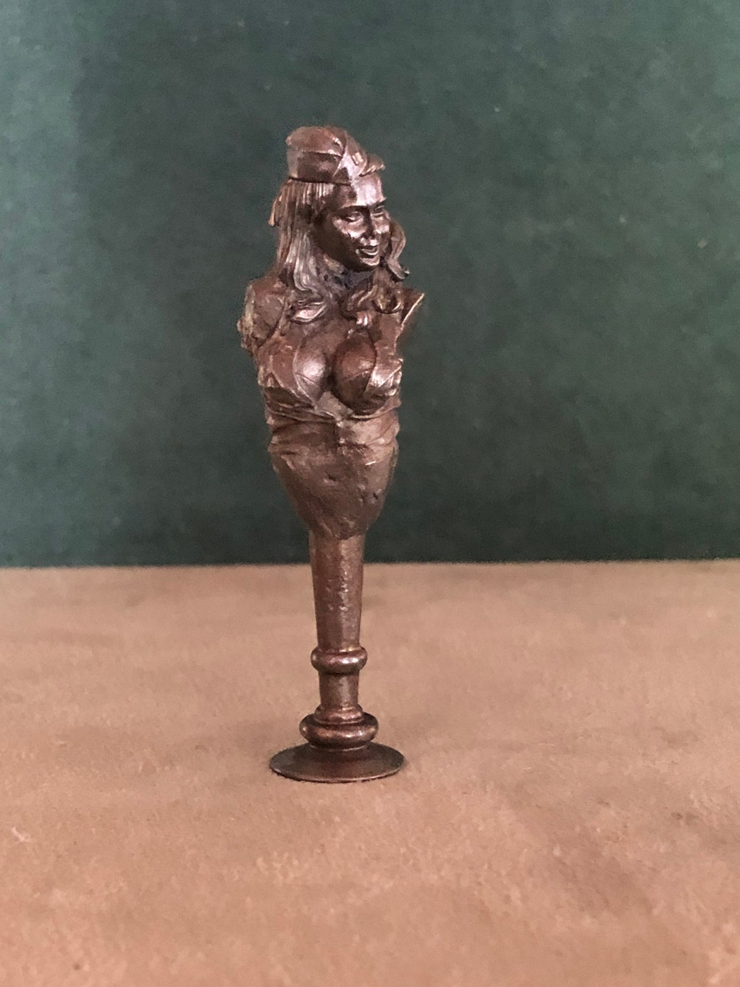 WWII Army Girl Pipe Tamper, Solid Fine Pewter - Etsy