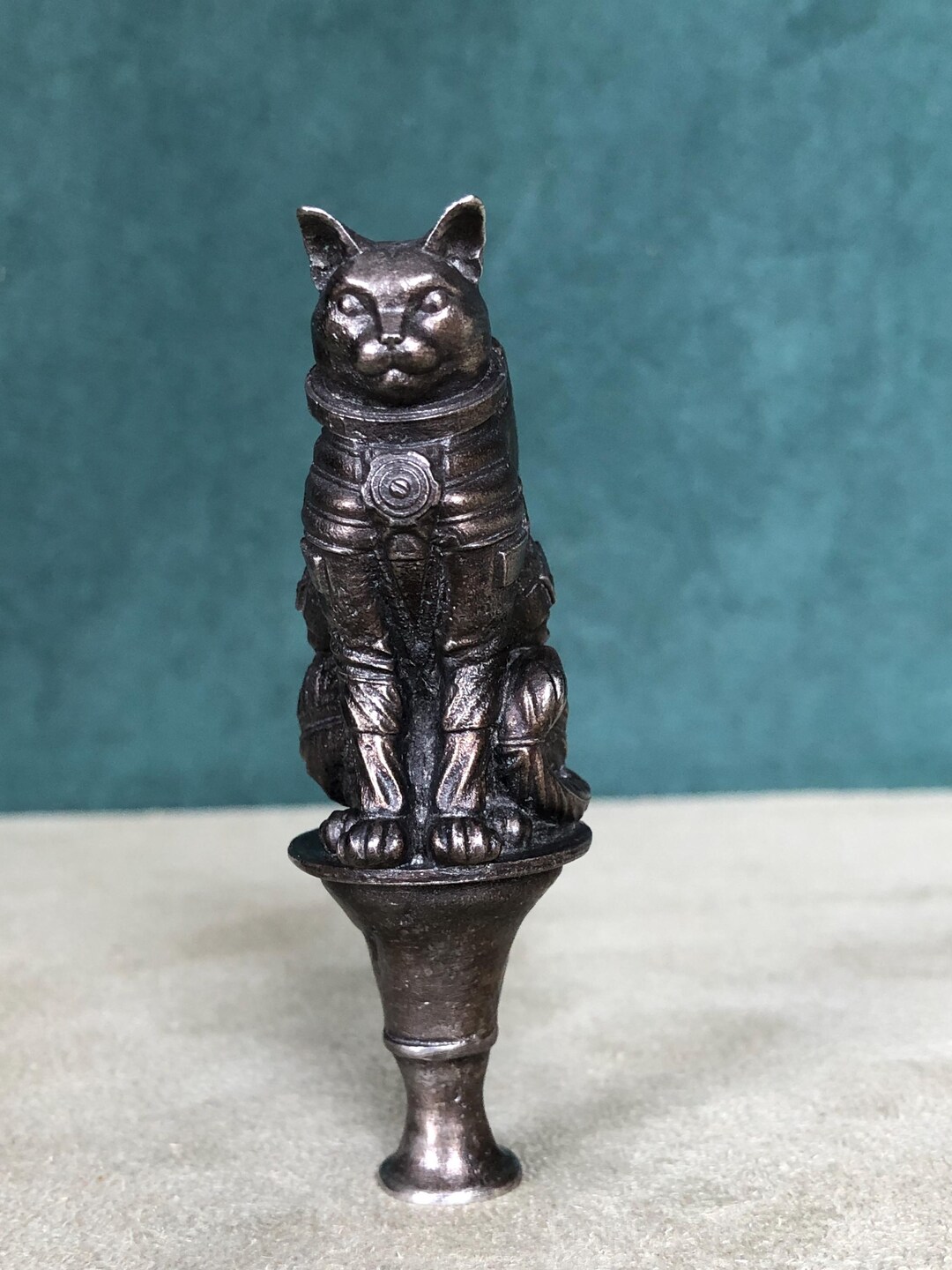 Space Cat Figure/pipe Tamper, Solid Fine Pewter - Etsy