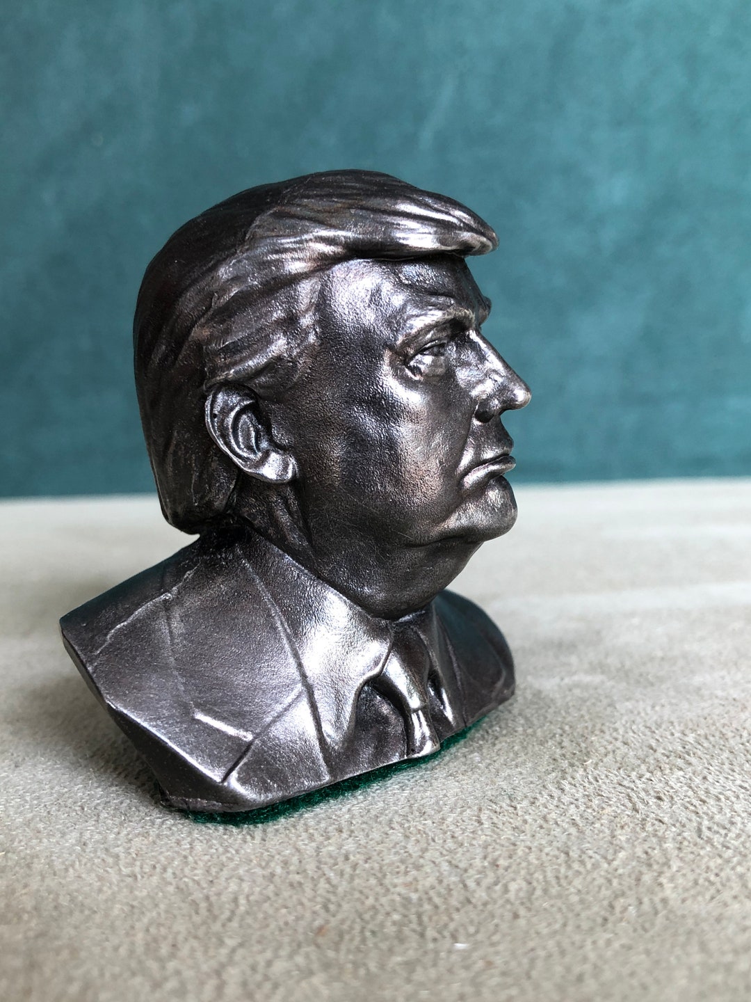 Donald Trump Bust Solid Fine Pewter, Heavy - Etsy