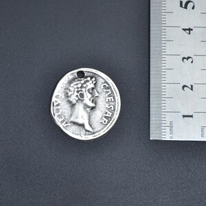 Lucius Aelius Caesar Rome Coin Man Women Silver Necklace ...