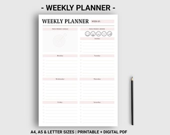 To-do List 3 Boho Printable Planner Pages Weekly Tracker daily Routine ...