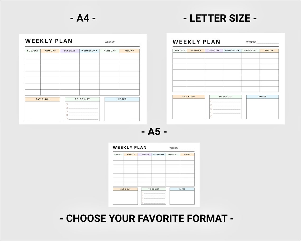 Editable Homeschool Schedule Homeschool Planner Printable - Etsy