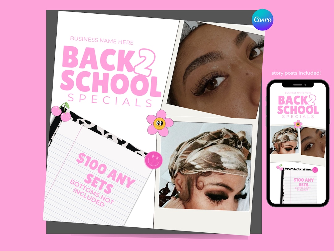 Back 2 School Special Flyer, August Appointment Flyer, Books Are Open ...