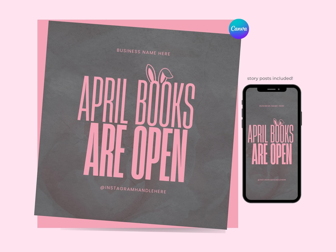 April Booking Flyer Template: Appointments Available (digital Download ...