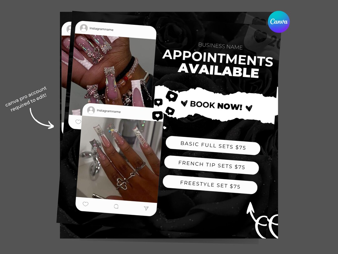 Editable Appointments Available Template, Book Now Flyer, Sale Flyer ...