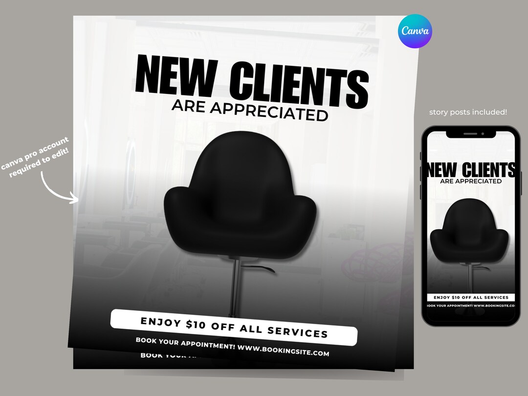 New Client Sale, Flyer for Hairstylist, Wig Flyer, Now Accepting New ...