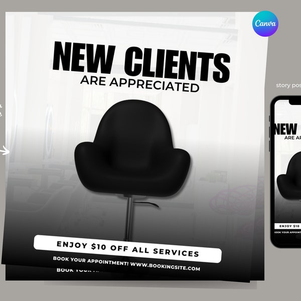 Accepting New Client Flyer - Etsy