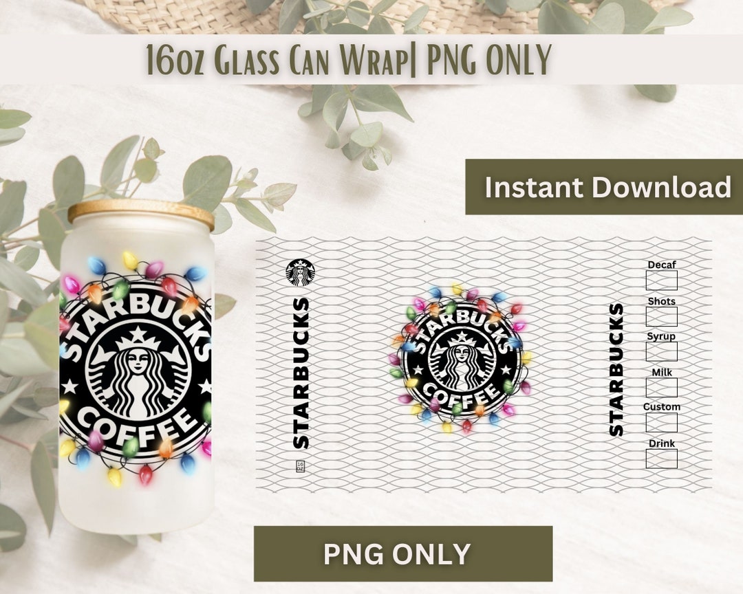 16oz Glass Can Wrap | Glass Can SVG | Png | Sublimation Designs | Glass ...