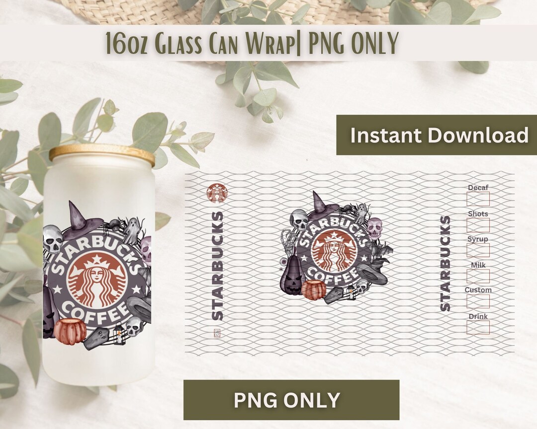 16oz Glass Can Wrap Glass Can SVG Png Sublimation Designs Glass Can ...