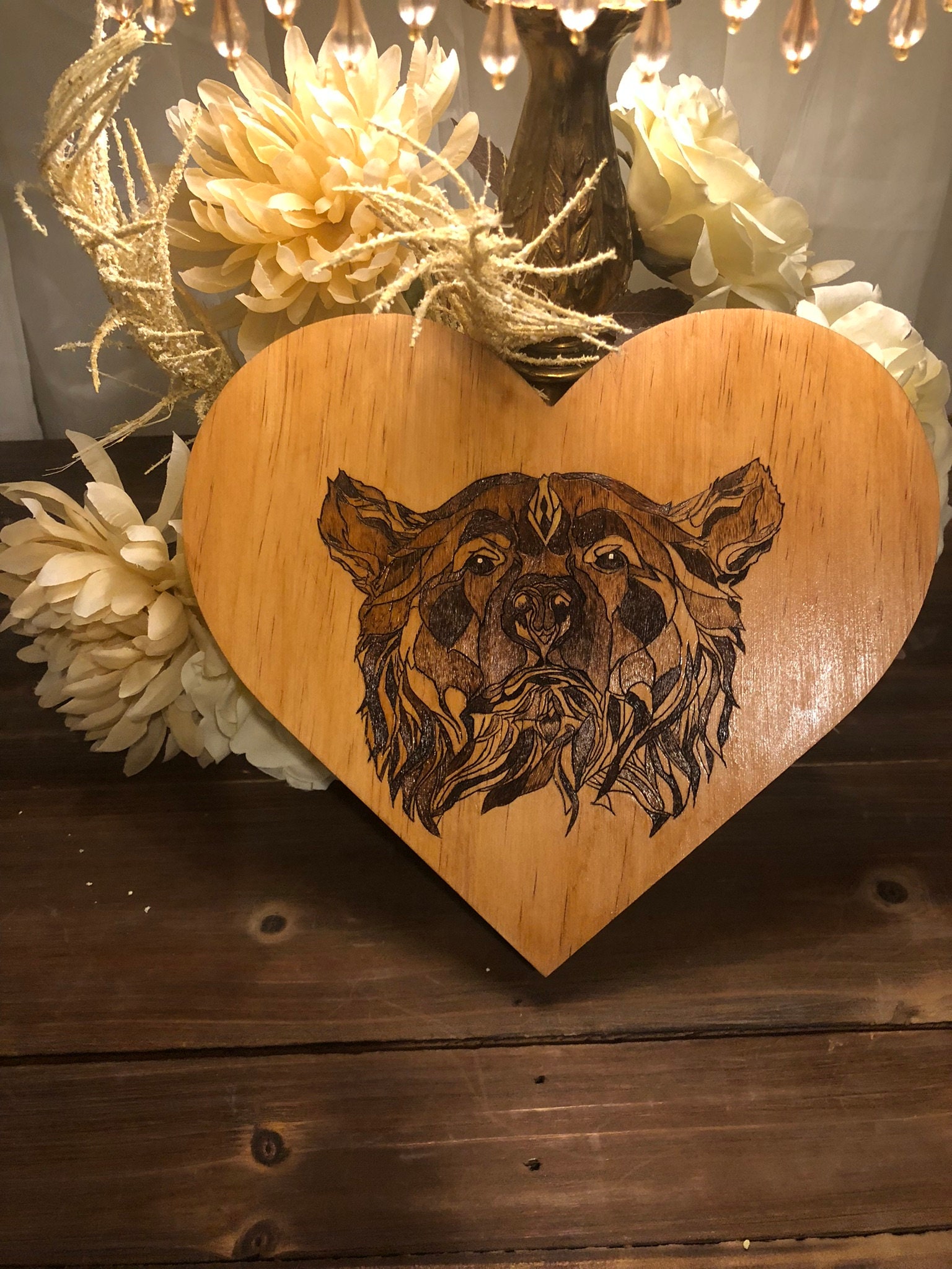 Bear Head Wood Burn Pyrography - Etsy