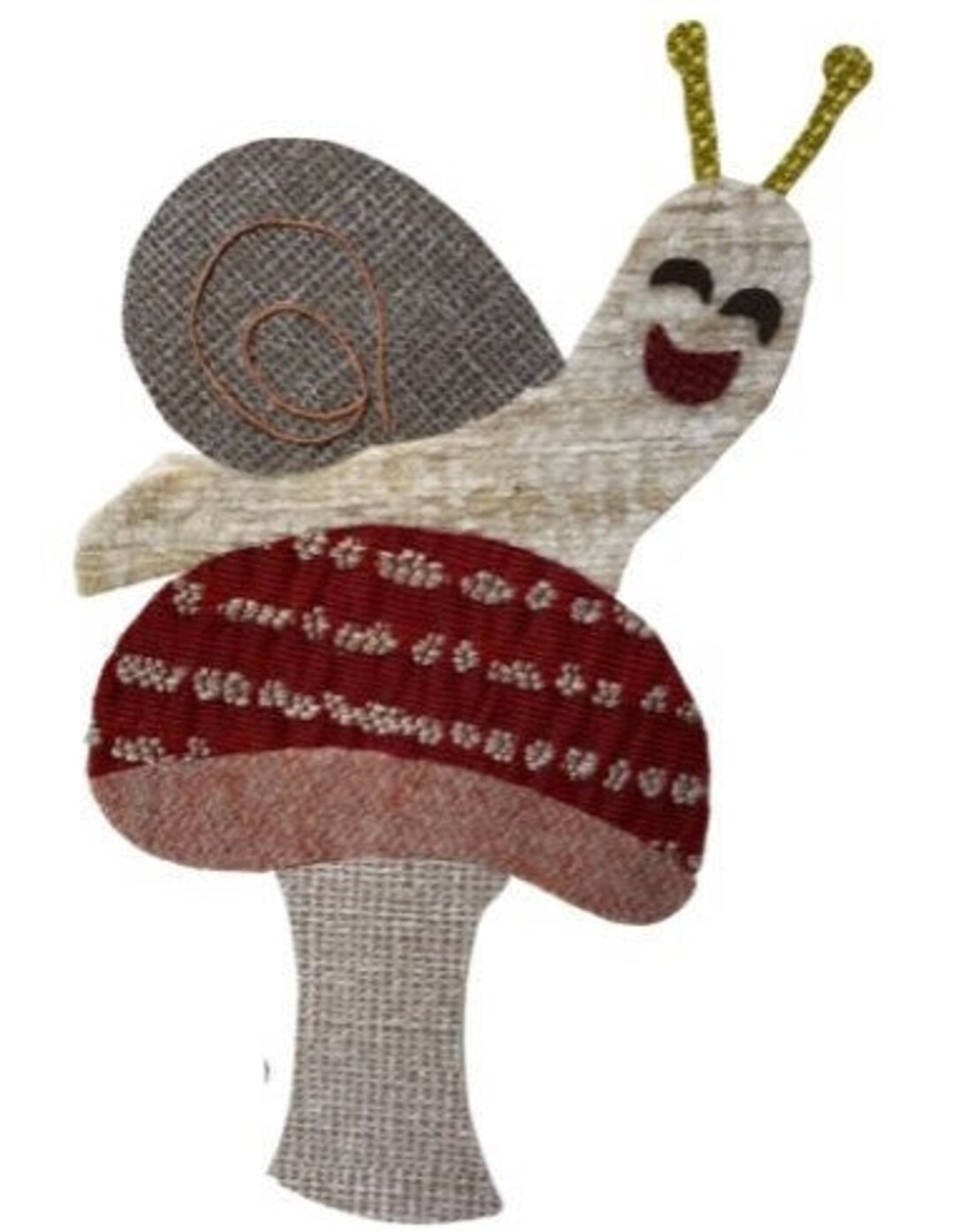 Snail Friends Fabric Collage - Etsy