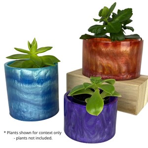 Color Resin Flower Pots - Succulent Pots - Etsy