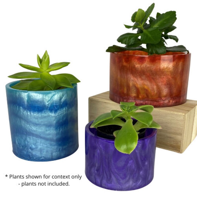 Color Resin Flower Pots - Succulent Pots - Etsy