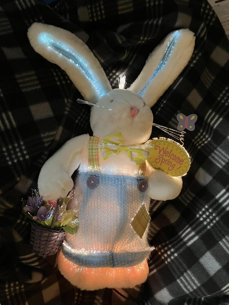 Avon Fiber-optic Rabbit 13" (19" With Ears Up) - Etsy
