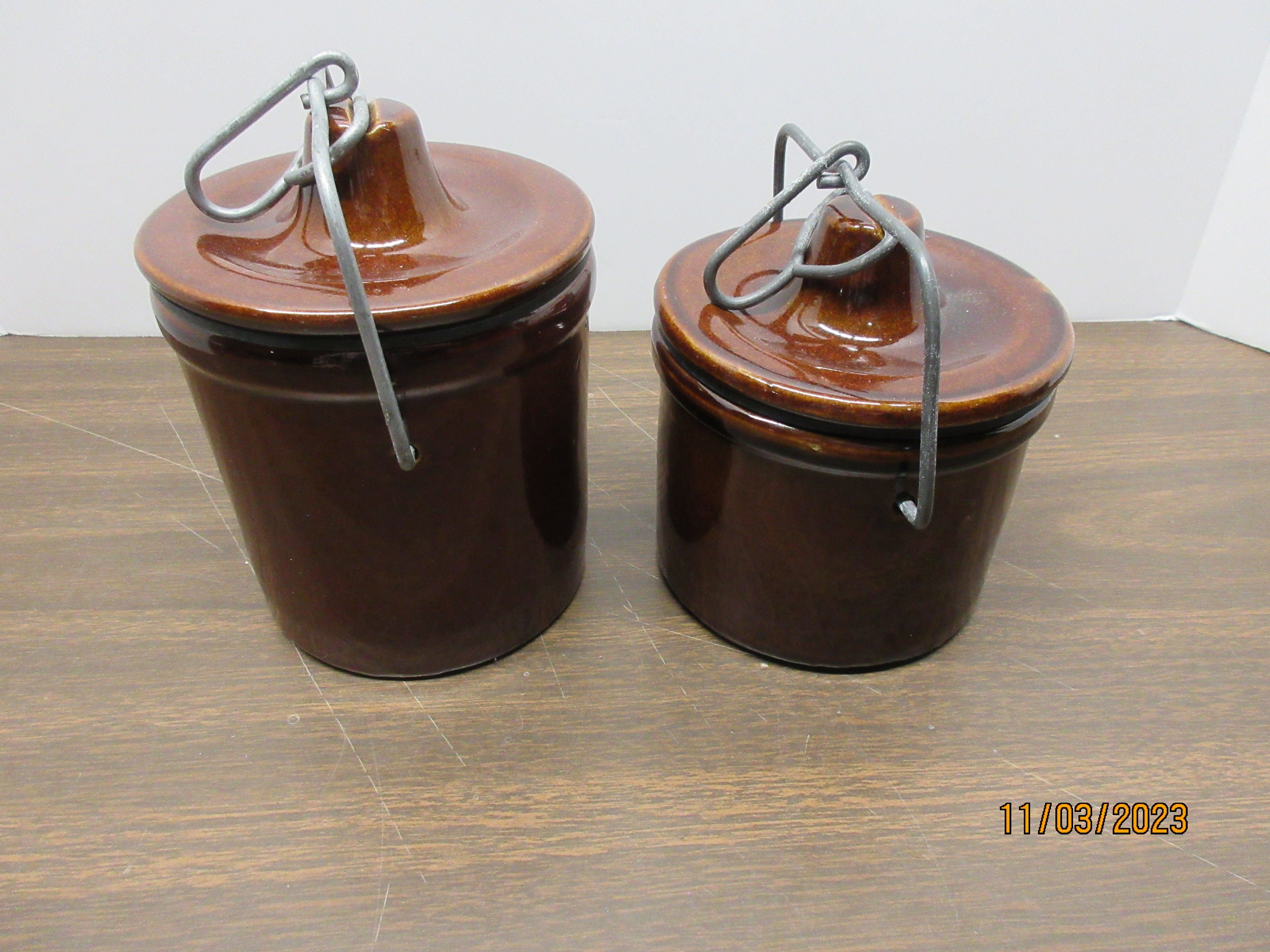Two Vintage Locking Canisters - Etsy