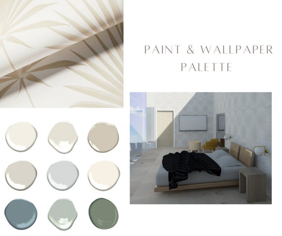 Paint Color Palette-paint Palette-wallpaper Palette-wallpaper | Etsy
