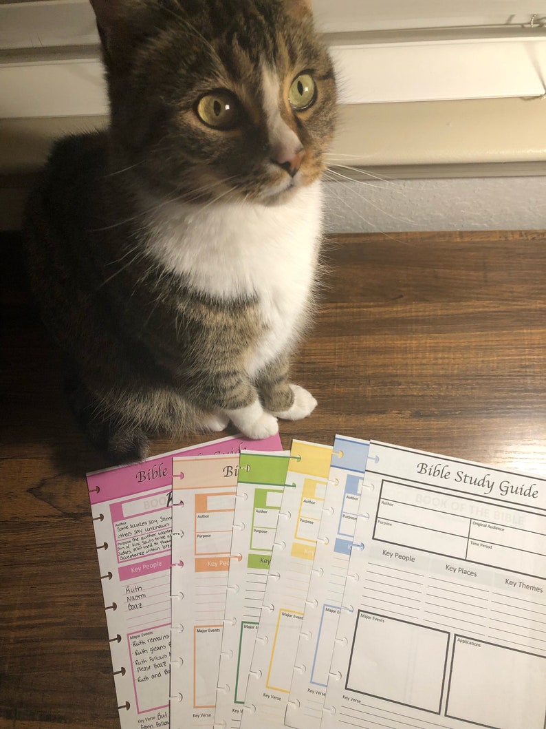 Bible Book Study Planner Inserts - Etsy