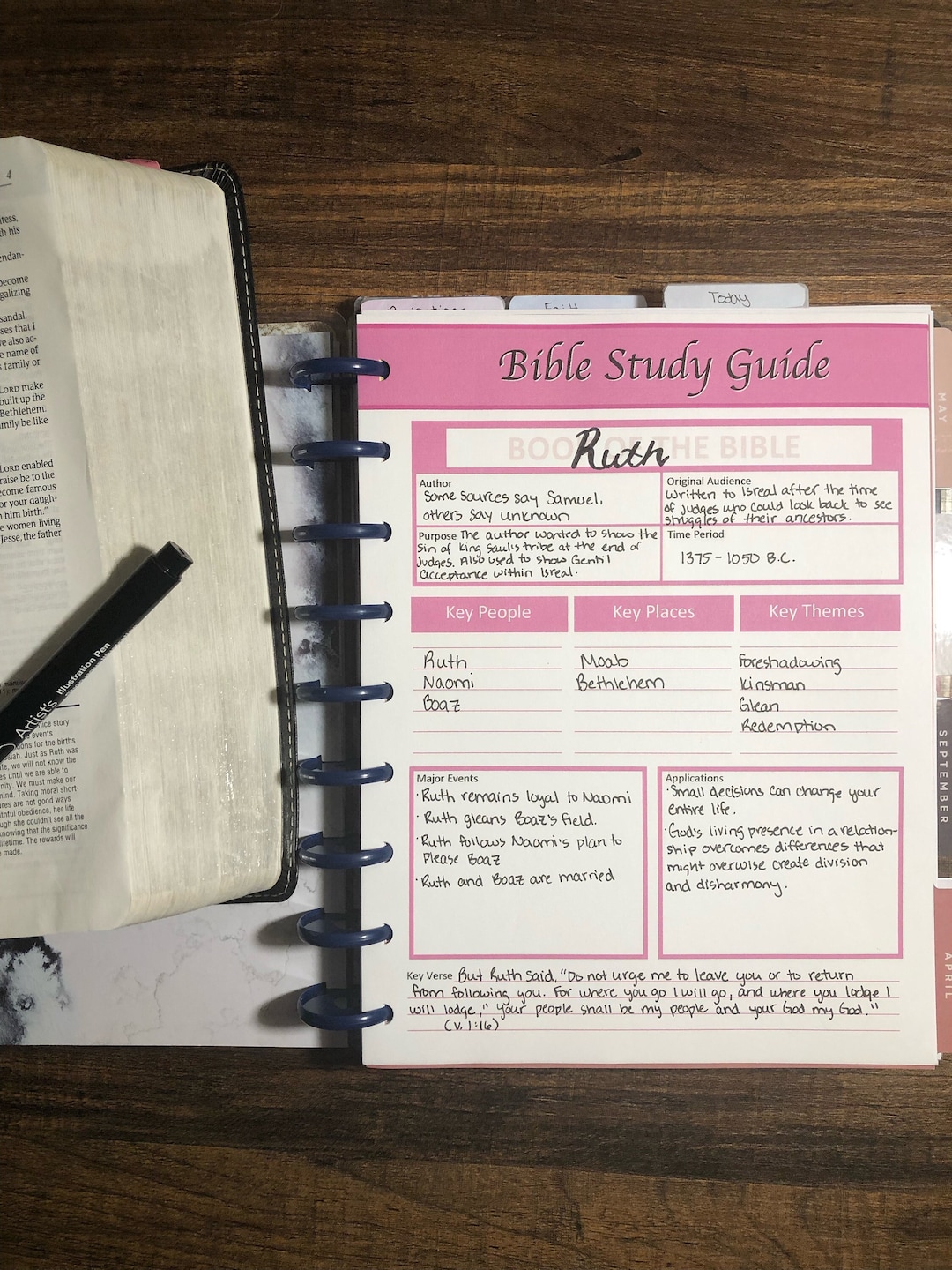 Bible Book Study Planner Inserts - Etsy