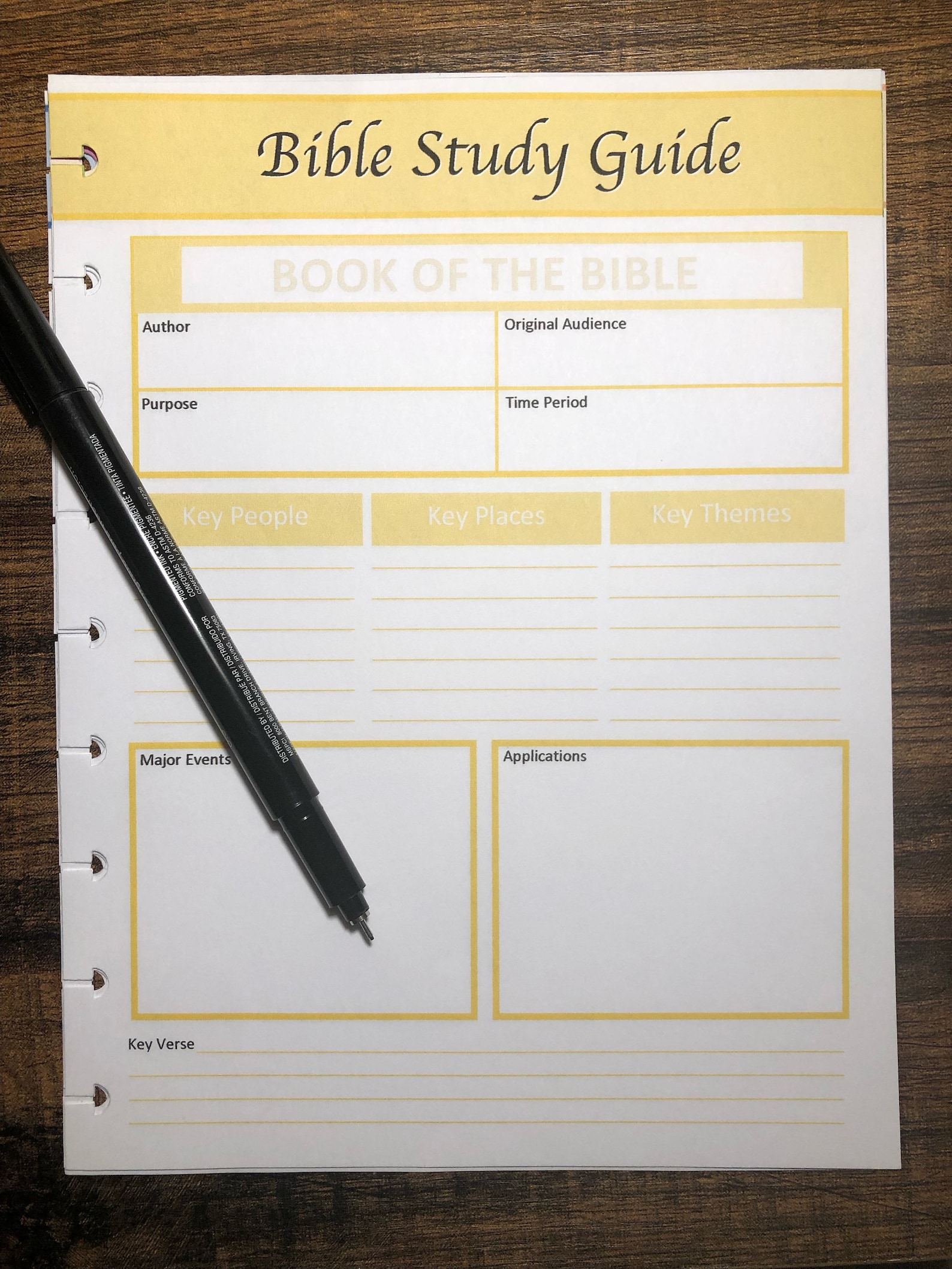 Bible Book Study Planner Inserts - Etsy