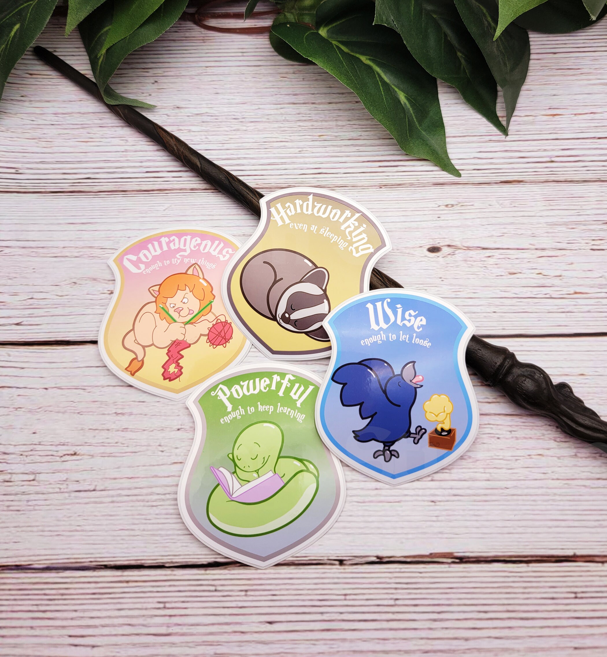 Kawaii Magic School House Sticker Pack, Laptop Decal, Geeky Sticker ...