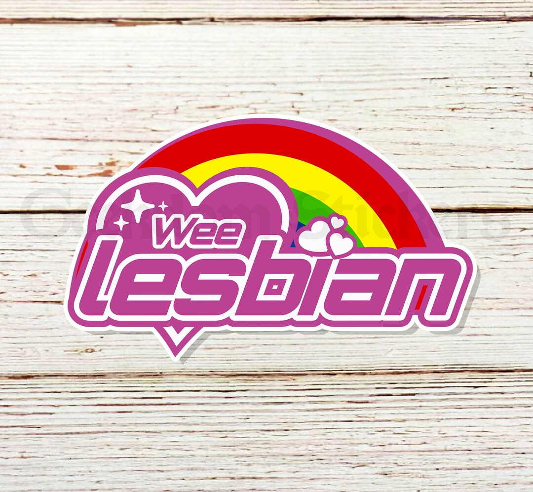Wee Lesbian Rainbow Derry Girls Fan Sticker, Laptop Decal, Geeky ...